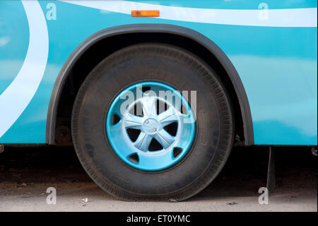 Close up of bus wheel, Trivandrum Thiruvananthapuram, Kerala, India ...