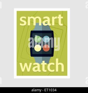 Smart watch technology brochure template Stock Vector Image & Art - Alamy