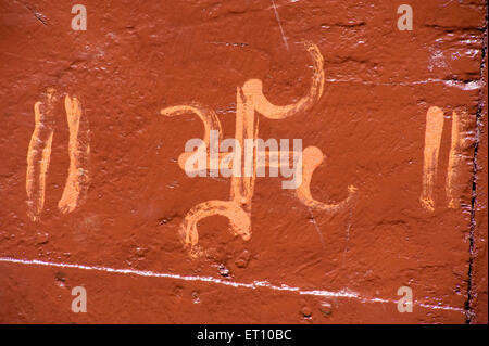 swastik sign holy hindu signs Stock Photo - Alamy