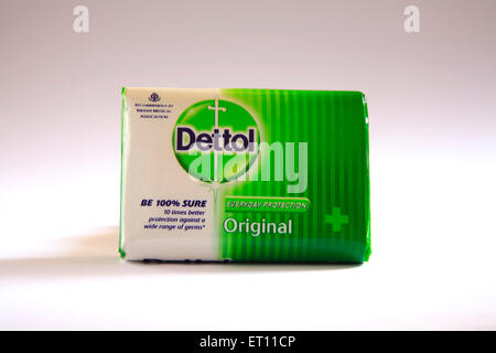 Dettol Toilet Soap Original white background Stock Photo - Alamy