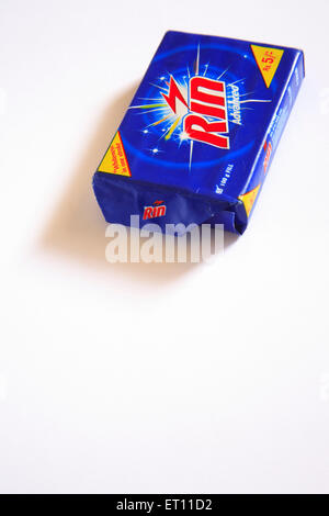 Rin Detergent Bar, Rin advanced, white background Stock Photo - Alamy