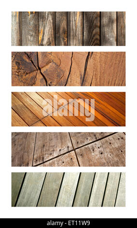 Wood textures collage Stock Photo - Alamy