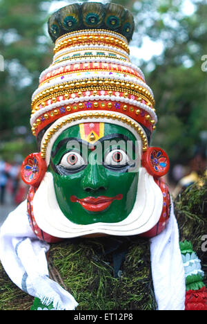 Indian Hindu Festival Dance Performers carrying Flower Decorative huge ...