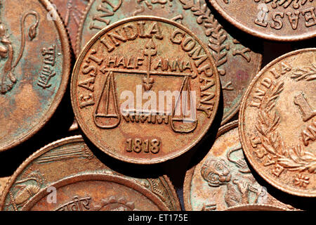 Old Indian coins collection Stock Photo - Alamy