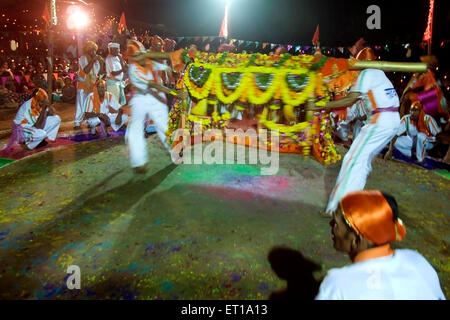 Palki Dance holi festival Sadvali Devrukh Konkan Maharashtra India ...