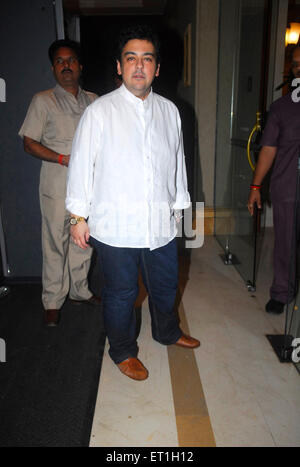 Portrait of Indian celebrity Adnan Sami singer in Hindi cinema ...