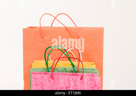 Paper bags on table in room. Food delivery service Stock Photo - Alamy