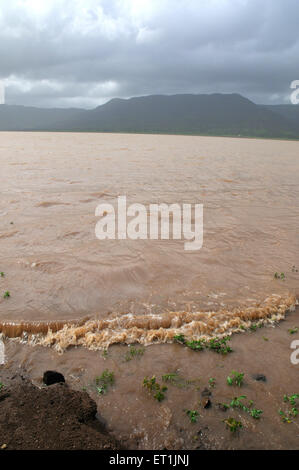 Dhom dam reservoir ; Wai ; Maharashtra ; India ; Asia ; Asian ; Indian ...