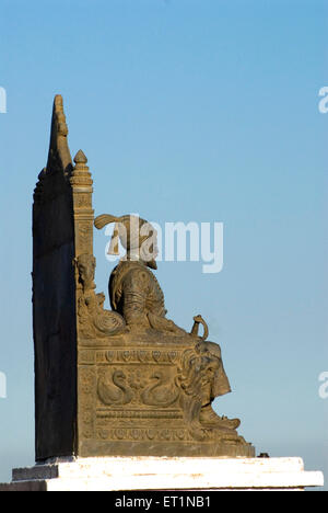 Statue of Shivaji Maharaj Raigad Fort Mahad Maharashtra India Asia ...