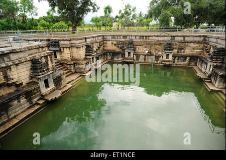 Ancient stepped water tank in front of the Sun Temple at Modhera ...