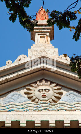sculpture at parsi agiary fire temple, mumbai, maharashtra, India, Asia ...