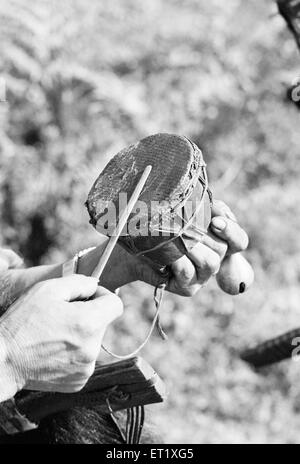 musical instruments of tribal india Stock Photo - Alamy