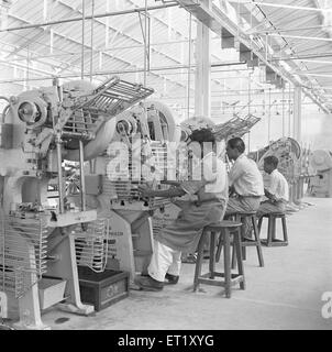 Interior of the telephone factory ; manufacturing of telephone ...
