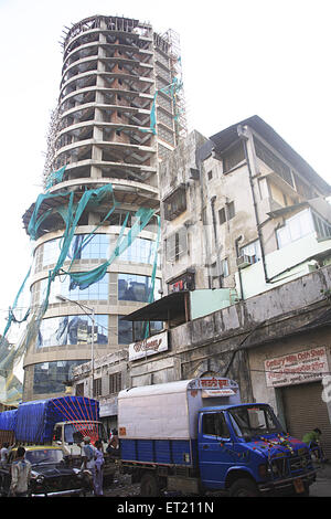 Kalbadevi Road in Mumbai, India, Swadeshi Market, a textile market in ...