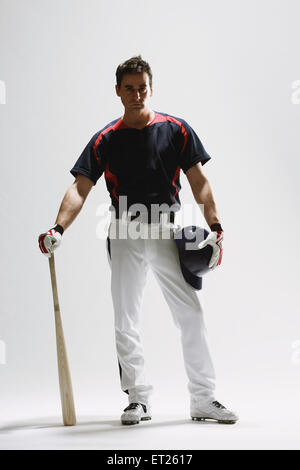 Baseball batter against white background Stock Photo - Alamy