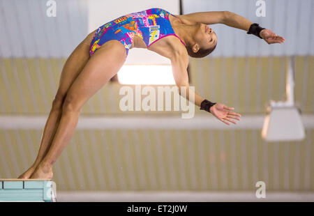 Rostock, Germany. 10th June, 2015. French diver Matthieu Rosset in ...