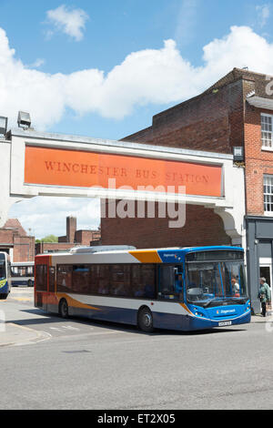 Winchester Bus Station, Winchester, England, UK Stock Photo - Alamy