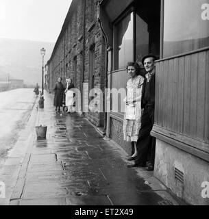 Scenes in Wattstown, South Wales. Located in the Rhondda Valley in the ...