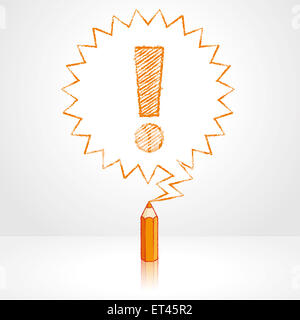 exclamation point on orange background - design honey stones alphabet ...