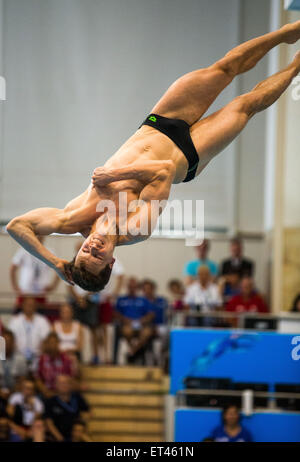 Rostock, Germany. 11th June, 2015. German diver Patrick Hausding in ...