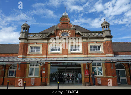 Main entrance and front of Colchester North Train Station, Essex Stock ...