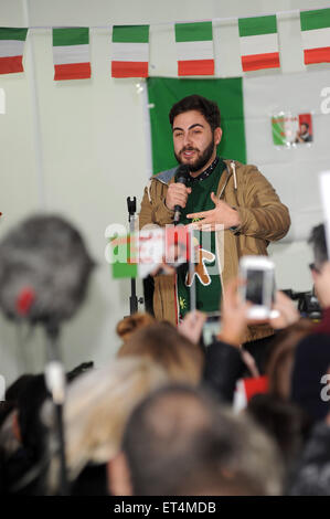 X Factor finalist Andrea Faustini Leicester Square Homecoming Featuring ...