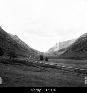 The Pass of Glen Coe. Argyll and Bute, Scotland. 23rd August 1951 Stock ...