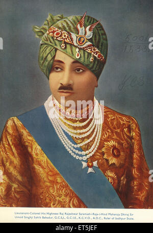 Indian prince ; Princes of India ; His Highness ; Raja Lakshman Singh ...