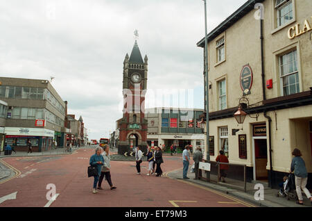 Redcar Clock Tower, 13th July 1998 Stock Photo - Alamy