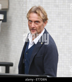 Carl Fogarty and his wife outside the ITV Studios Featuring: Carl ...