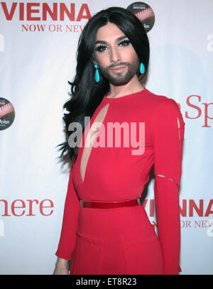 Singer Conchita Wurst attending the Vienna Tourist Office's party ...