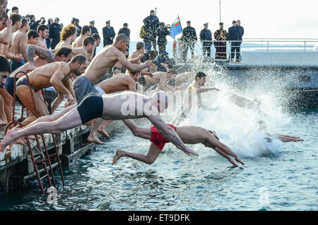 Bulgarians celebrate Epiphany with a swim in the icy waters of the ...