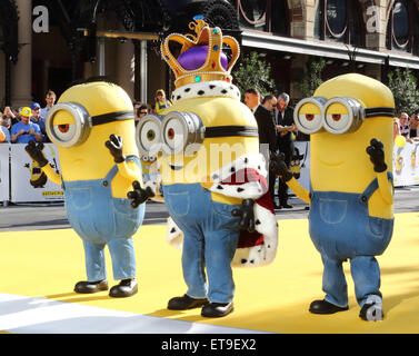 London, UK. 11th June, 2015. Minions attending the World Premiere of ...