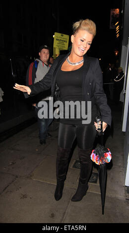 The Jackson family private dinner in Soho Featuring: Kerry Katona ...