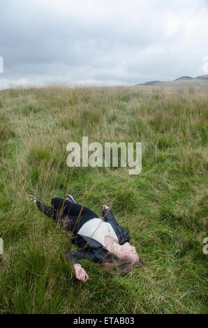 Dead Woman Laying in Grass Stock Photo - Alamy