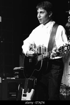 Paul Simon seen here performing on stage at the Royal Albert Hall ...