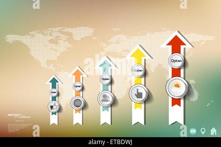 Light World map with pointer marks and icons - communication concept Stock Vector Image & Art ...