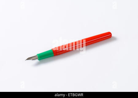 colourful fountain pen without cap Stock Photo - Alamy