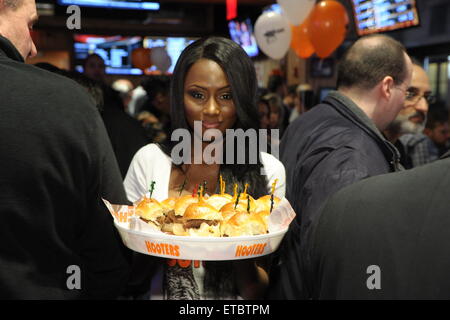 VIP party to celebrate the launch of Flagship Hooters Featuring: Marsha ...