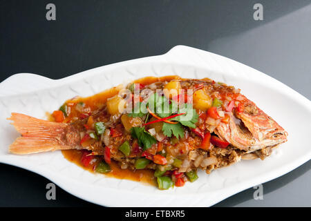 Thai Tamarind Red Snapper Stock Photo - Alamy