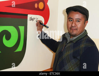 The unveiling ceremony of the mural 'Fruits of the Earth' by Mexican ...