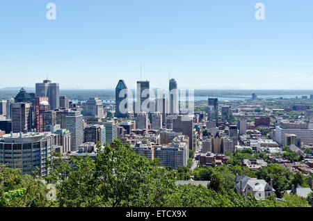 Three highest Montreal Skyscrapers from the top of Mount Royal, Quebec ...
