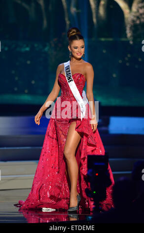 Contestant of the Miss Universe pageant, Miss Ukraine Olga Storozhenko ...