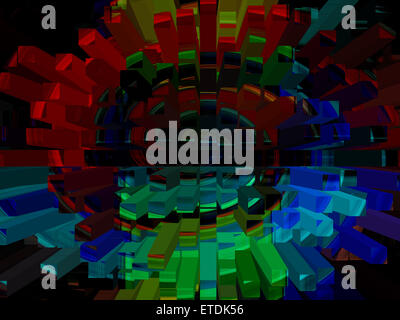 Colorful twirling extrude abstract background Stock Photo - Alamy
