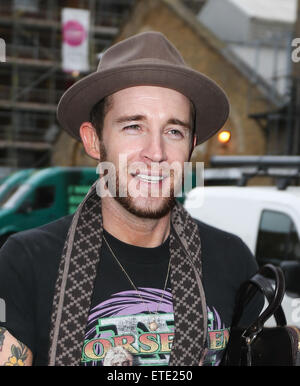 Jay James arrives at a London studio for the X factor tour rehearsals ...
