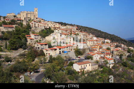 Languedoc Roussillon France Eus village near Prades Pyrenees Stock ...