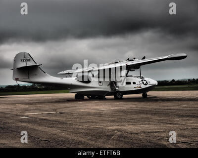 "Miss Pick Up" nose art on a Canadian Vickers PVB-1A Canso flying boat ...