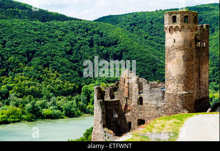 Ruined Castle Ehrenfels Rudesheim Hesse Germany Europe Stock Photo - Alamy