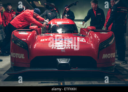 Nissan Nismo GT-R LMP1 getting checked out in the pit Stock Photo - Alamy