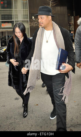 Terrence Howard and his wife Miranda leaving their hotel Featuring ...